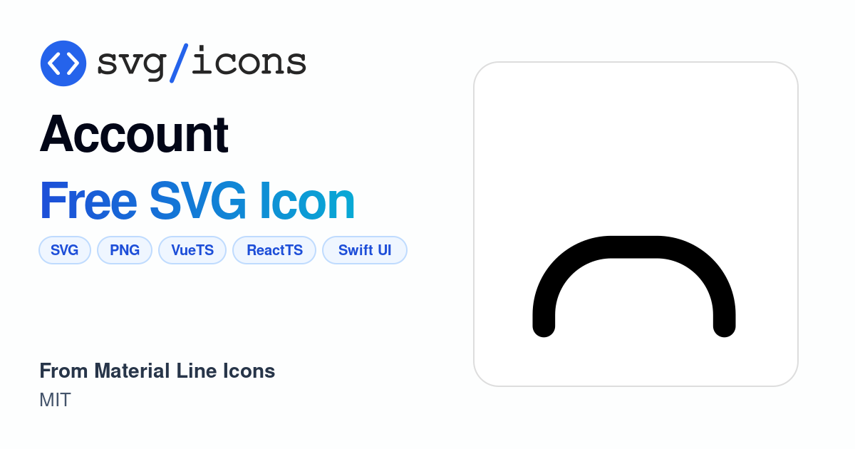 Account SVG Icon - Free Account PNG & SVG Download