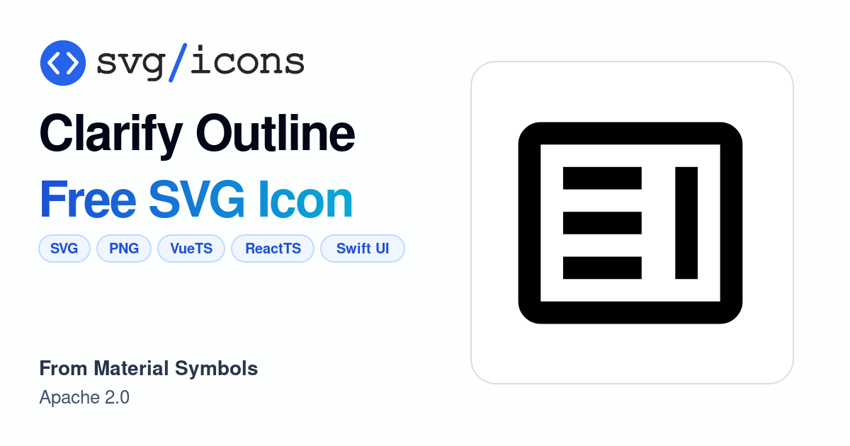 Clarify-outline SVG Icon — Free Clarify-outline PNG & SVG Download