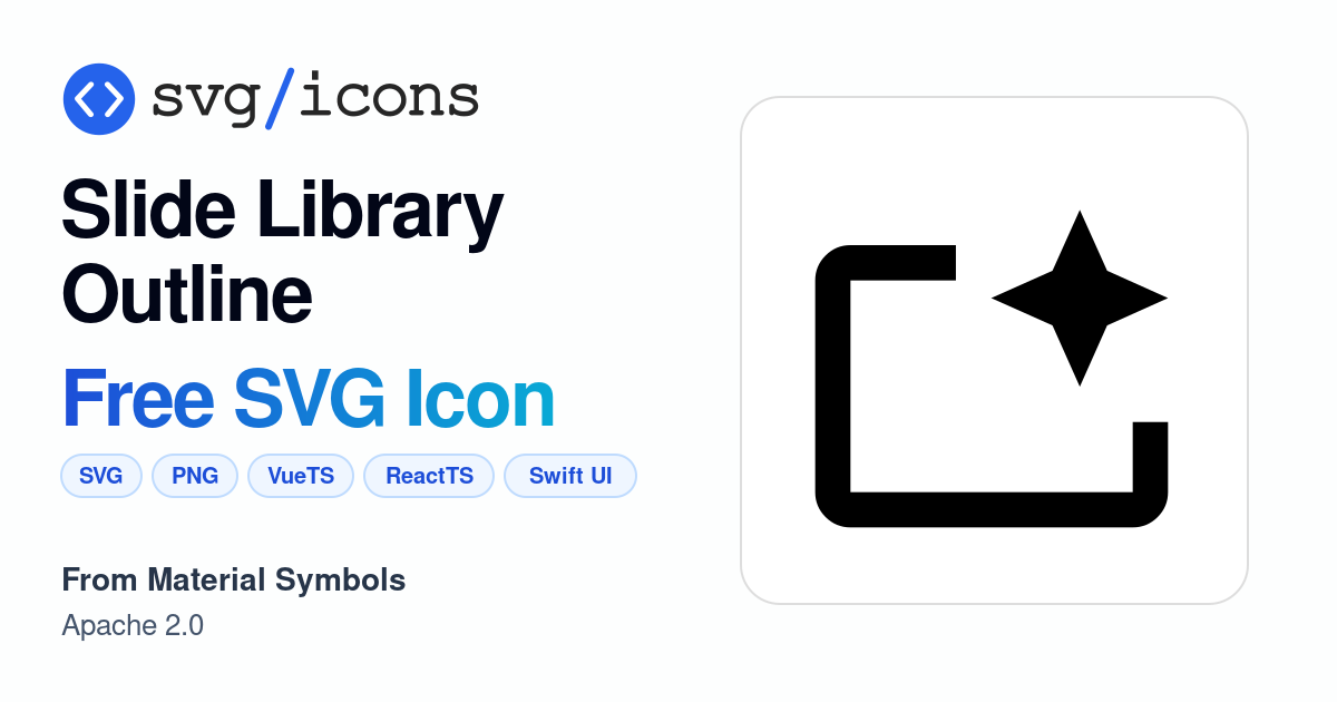 Slide-library-outline SVG Icon - Free SVG & PNG Slide-library-outline ...