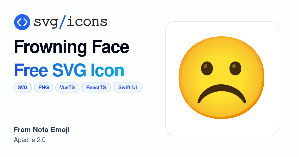 Frowning-face SVG Icon - Free SVG & PNG Frowning-face Images