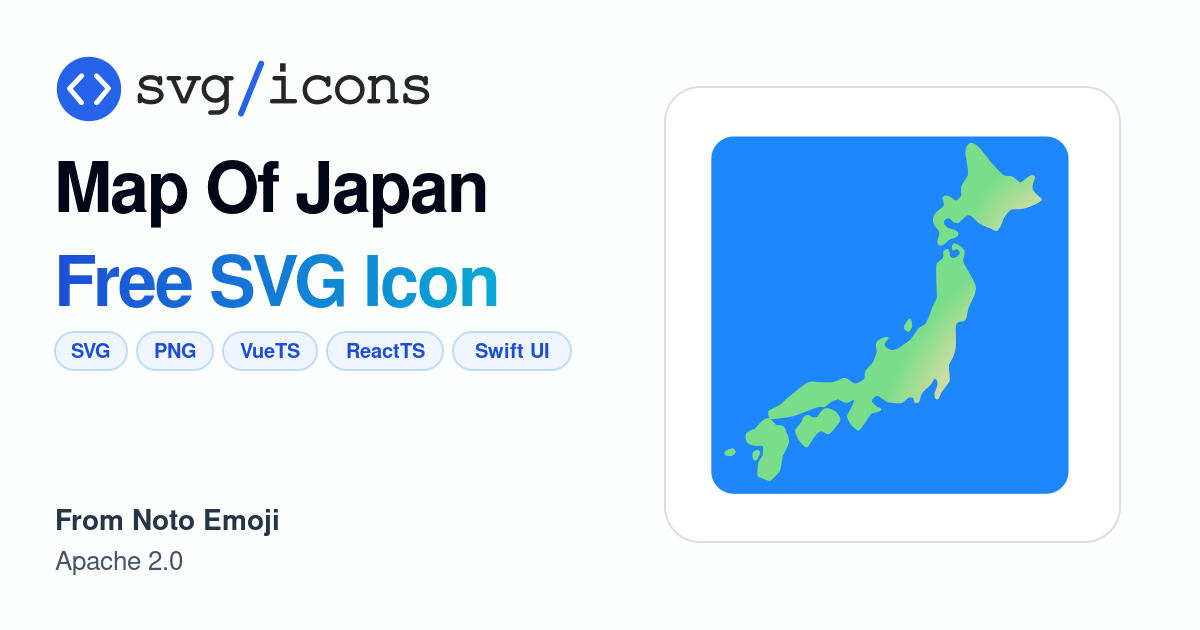 Map-of-japan SVG Icon - Free SVG & PNG Map-of-japan Images