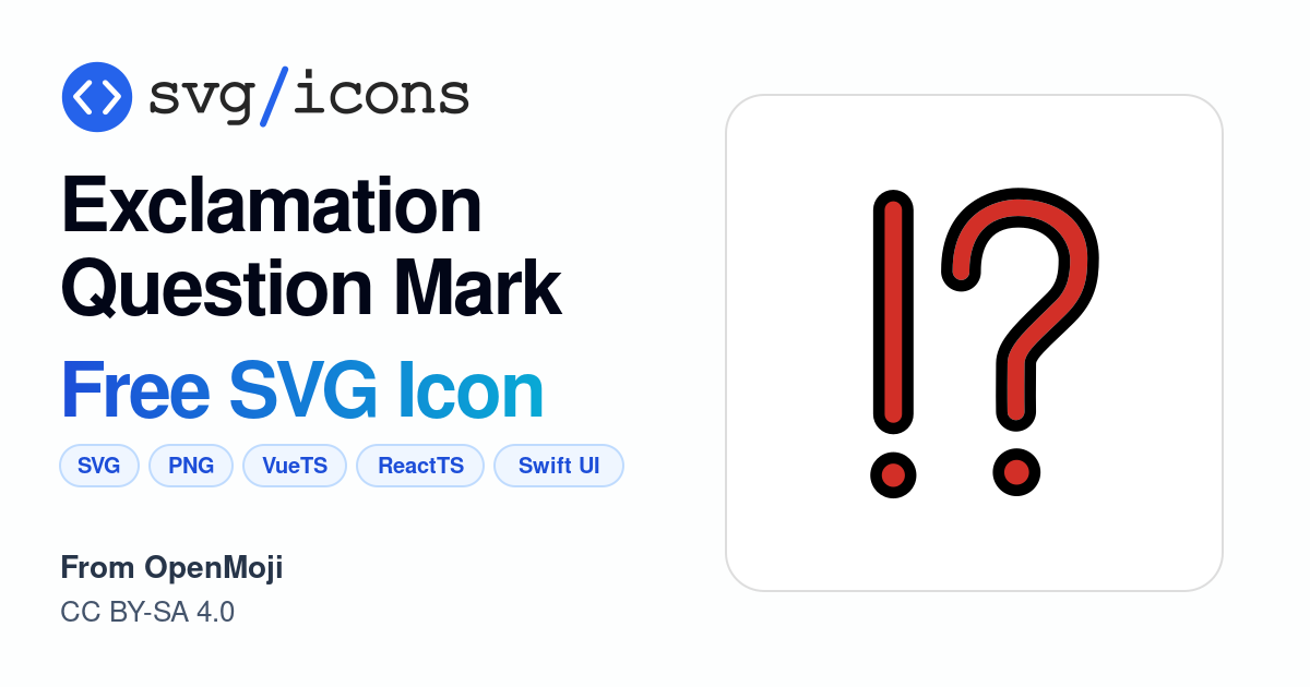 Exclamation-question-mark SVG Icon - Free SVG & PNG Exclamation ...