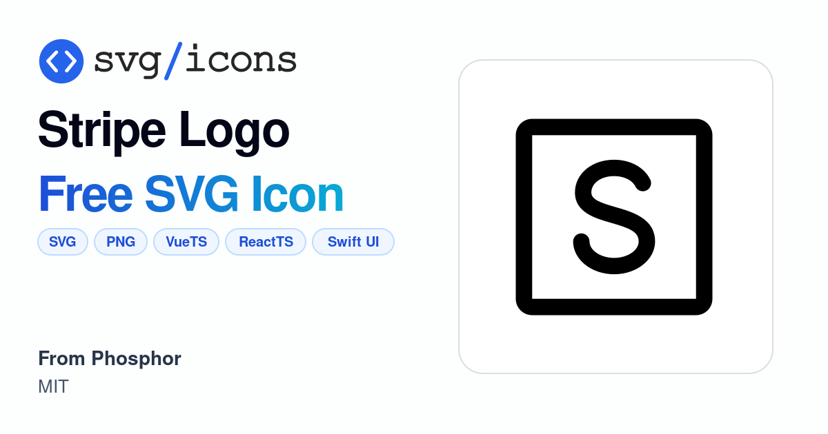 Stripe-logo SVG Icon - Free SVG & PNG Stripe-logo Images
