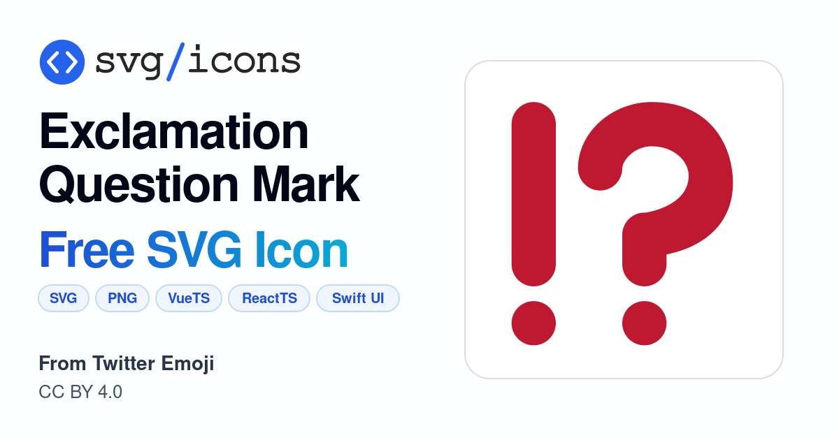 Exclamation-question-mark SVG Icon - Free SVG & PNG Exclamation ...