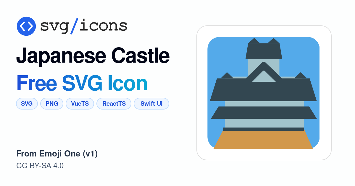 Japanese-castle SVG Icon - Free SVG & PNG Japanese-castle Images