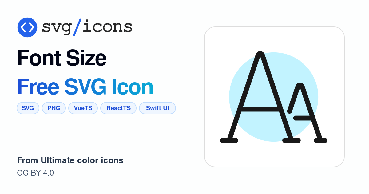 Font-size SVG Icon - Free Font-size PNG & SVG Download
