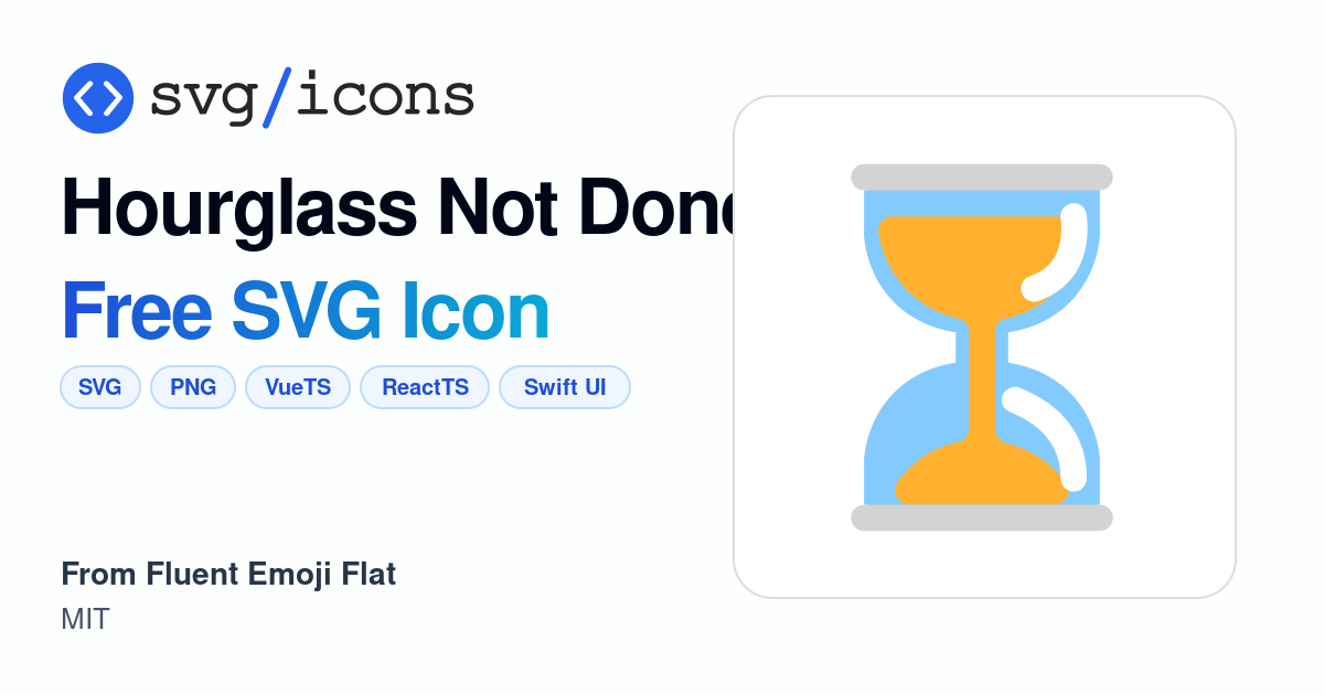 Hourglass-not-done SVG Icon - Free Hourglass-not-done PNG & SVG Download