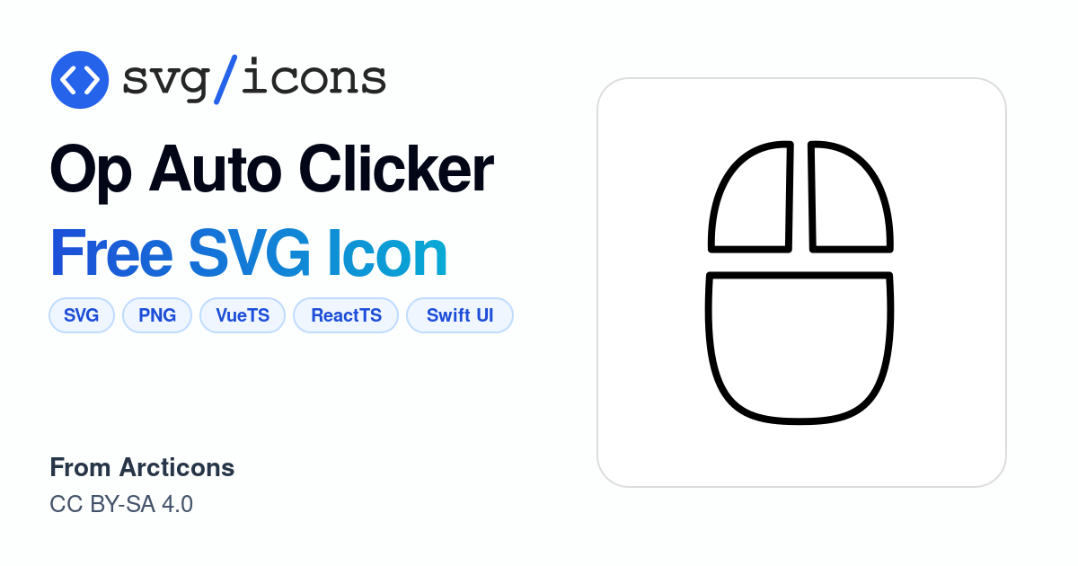 Op-auto-clicker SVG Icon - Free Op-auto-clicker PNG & SVG Download