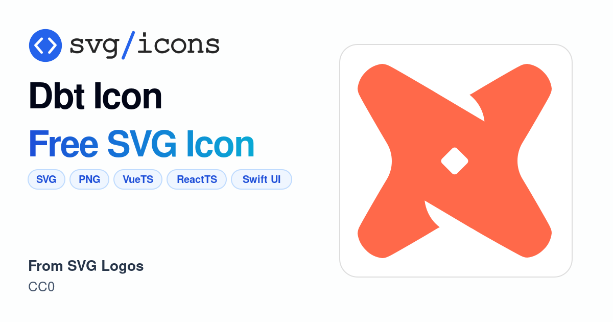 Dbt-icon SVG Icon - Free Dbt-icon PNG & SVG Download