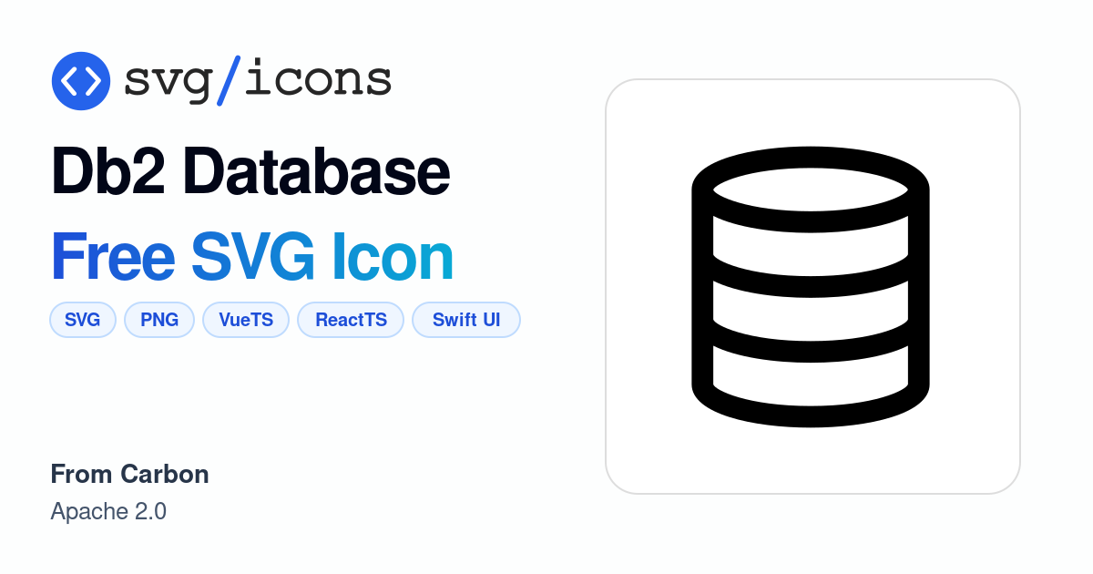 Db2-database SVG Icon - Free Db2-database PNG & SVG Download