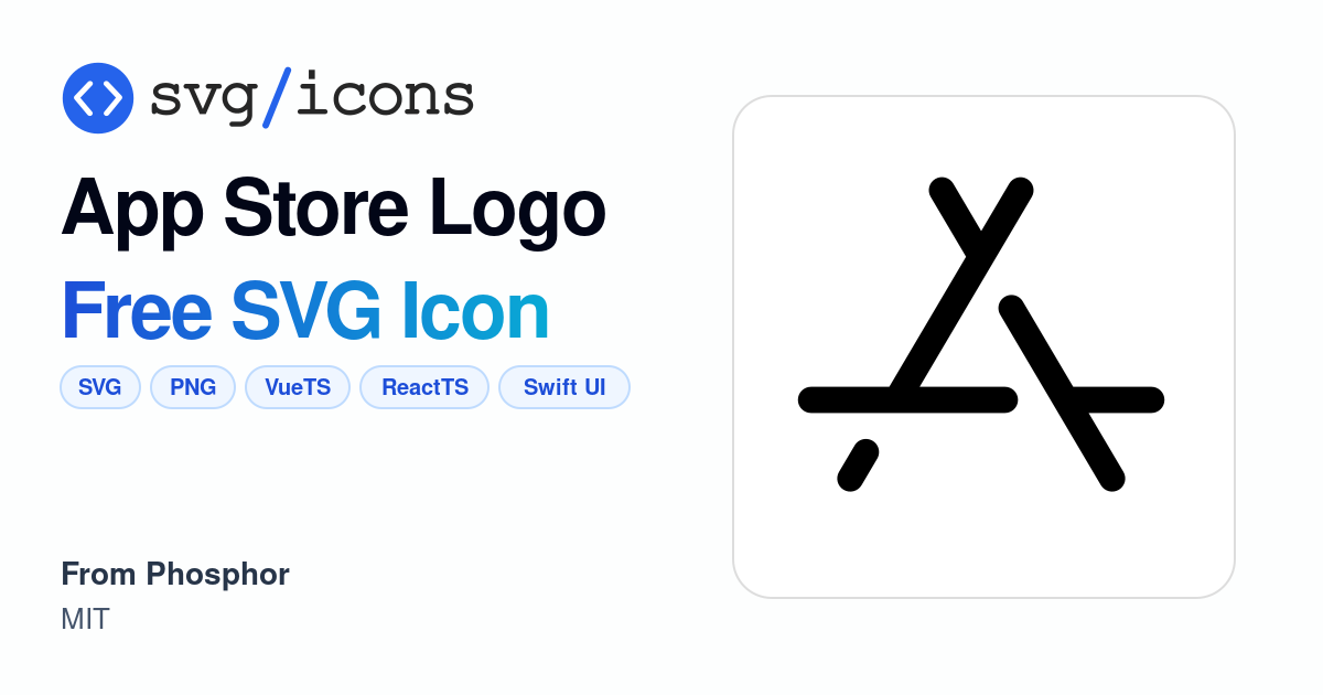 App-store-logo SVG Icon - Free App-store-logo PNG & SVG Download