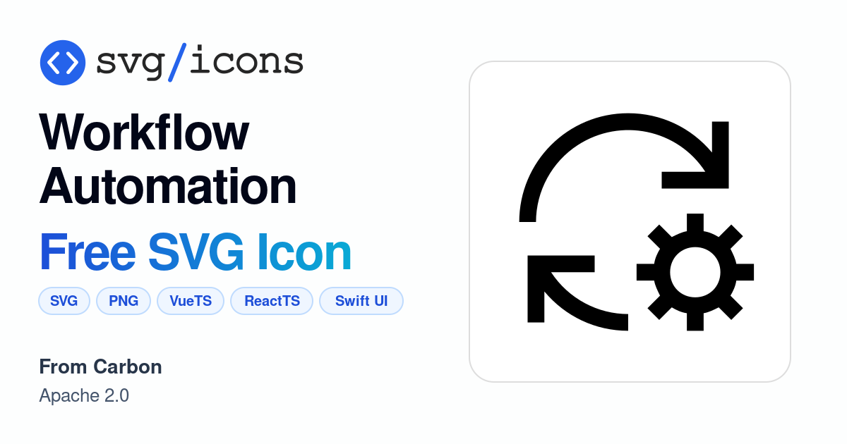 Workflow-automation SVG Icon - Free Workflow-automation PNG & SVG Download