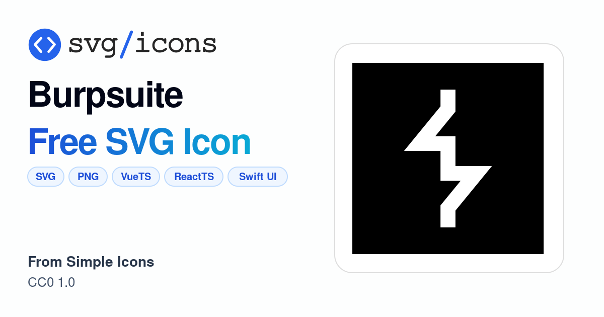 Burpsuite SVG Icon - Free Burpsuite PNG & SVG Download