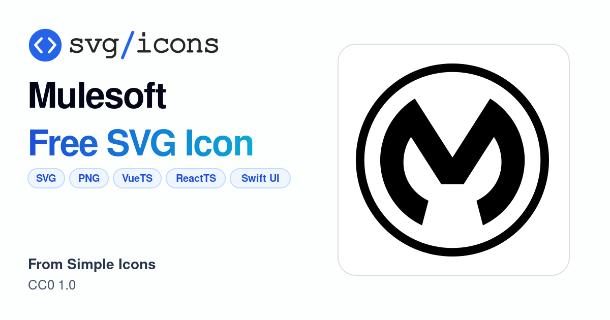 Mulesoft SVG Icon - Free Mulesoft PNG & SVG Download