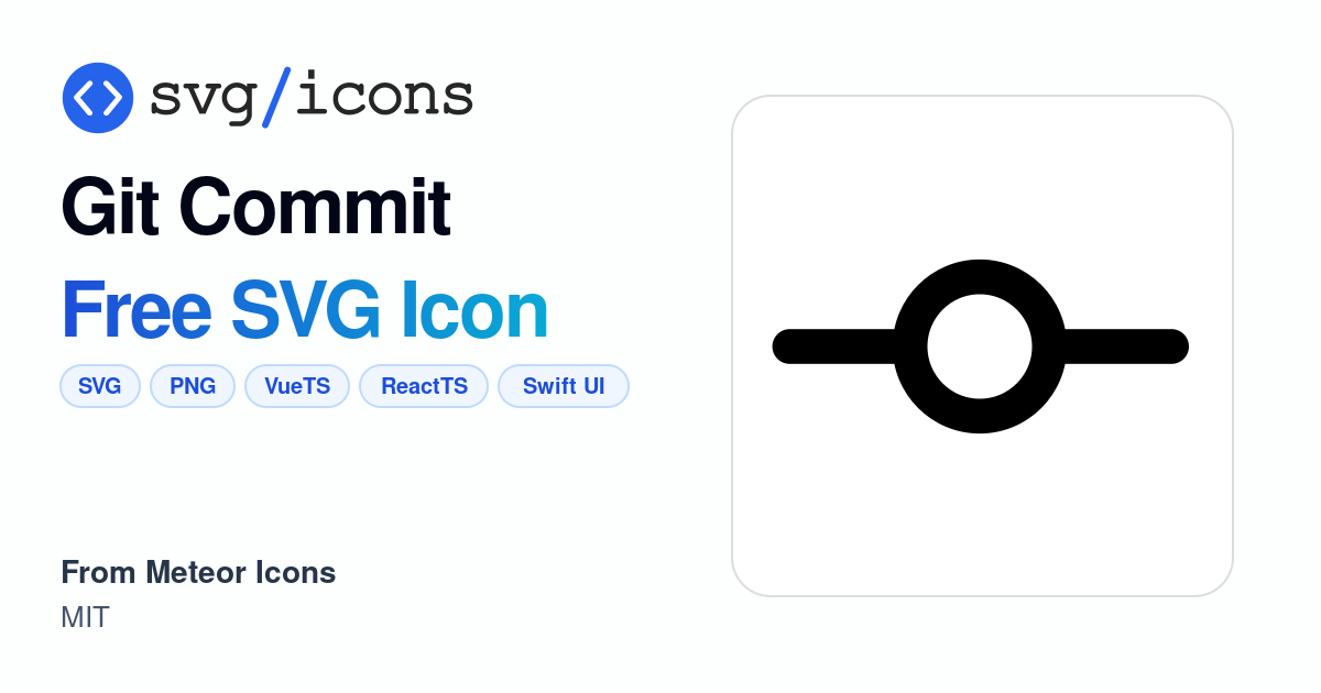 Git-commit SVG Icon - Free Git-commit PNG & SVG Download