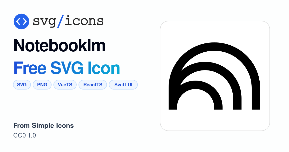 Notebooklm SVG Icon - Free Notebooklm PNG & SVG Download
