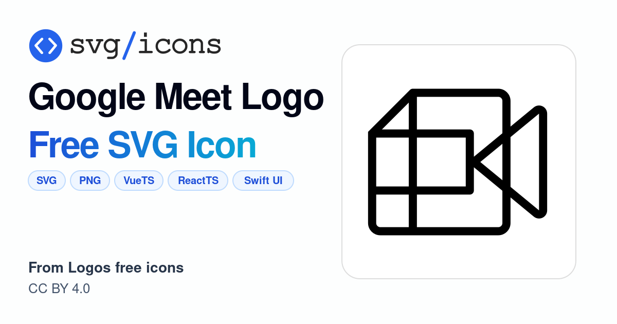 Google-meet-logo SVG Icon - Free Google-meet-logo PNG & SVG Download