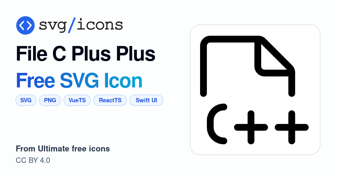 File-c-plus-plus SVG Icon - Free File-c-plus-plus PNG & SVG Download