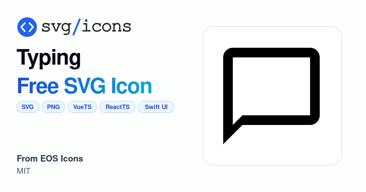 Typing SVG Icon - Free Typing PNG & SVG Download