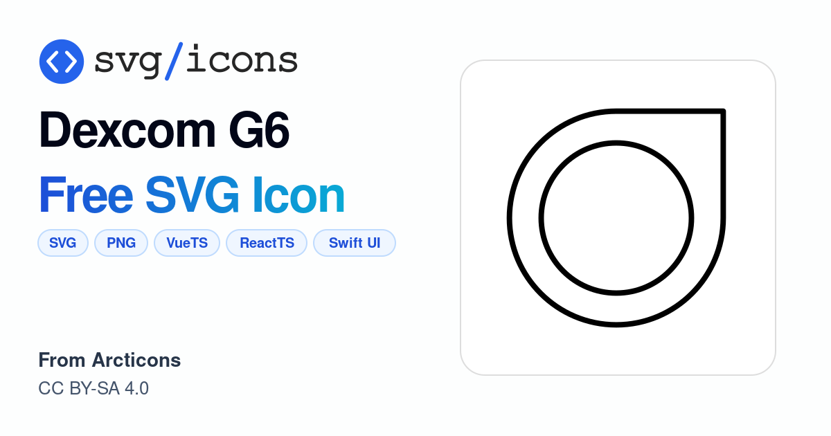 Dexcom-g6 SVG Icon - Free Dexcom-g6 PNG & SVG Download