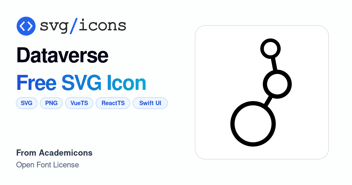Dataverse SVG Icon - Free Dataverse PNG & SVG Download