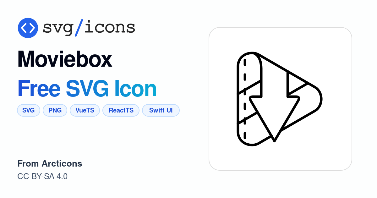 Moviebox SVG Icon - Free Moviebox PNG & SVG Download