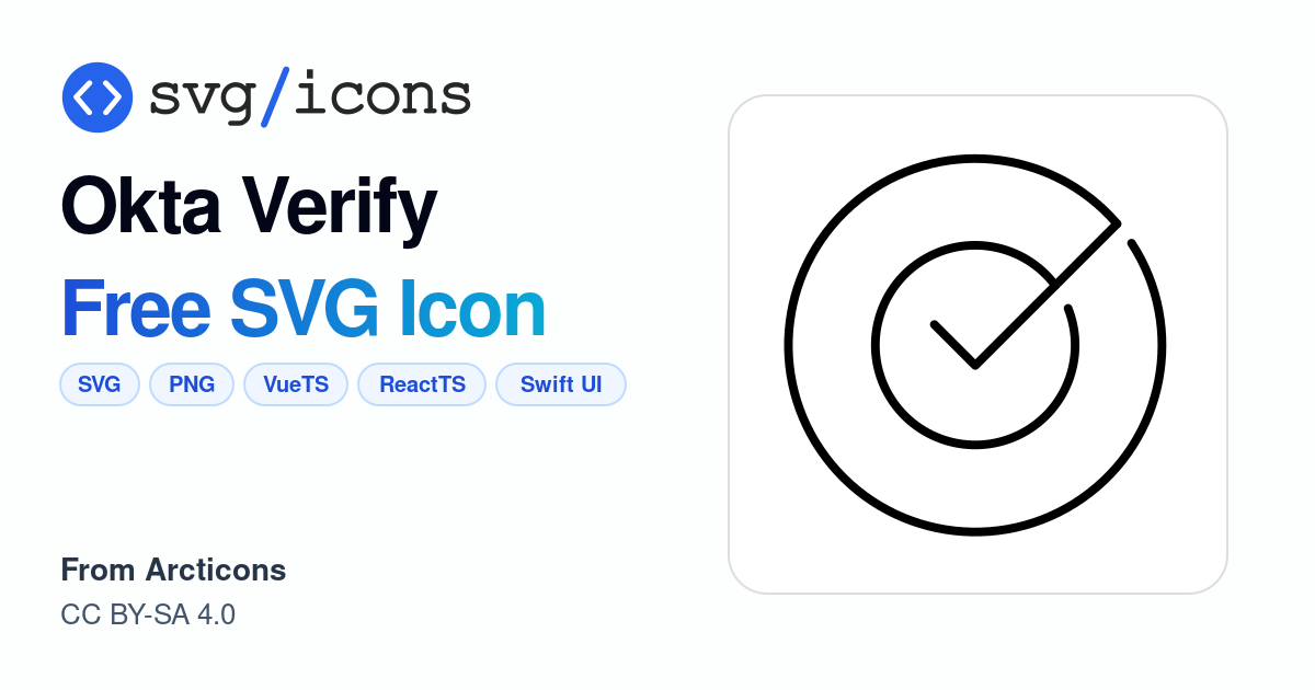 Okta-verify SVG Icon - Free Okta-verify PNG & SVG Download