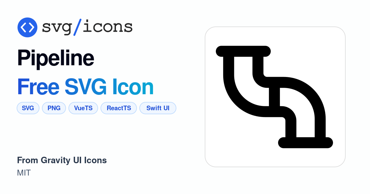 Pipeline SVG Icon - Free Pipeline PNG & SVG Download