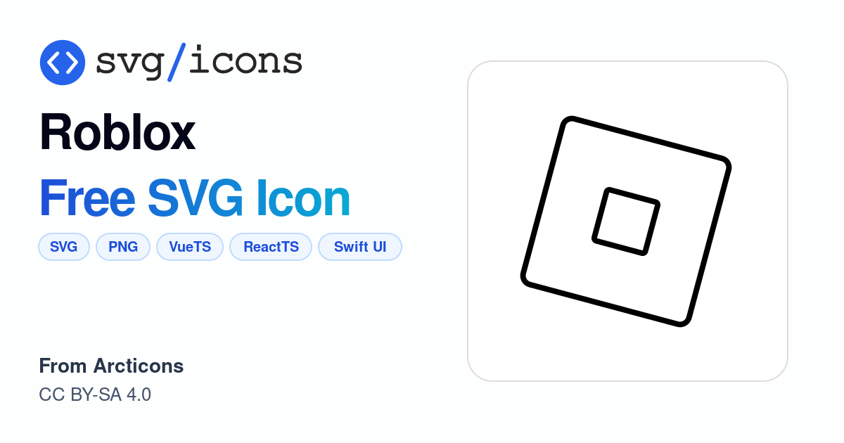 Roblox SVG Icon - Free Roblox PNG & SVG Download
